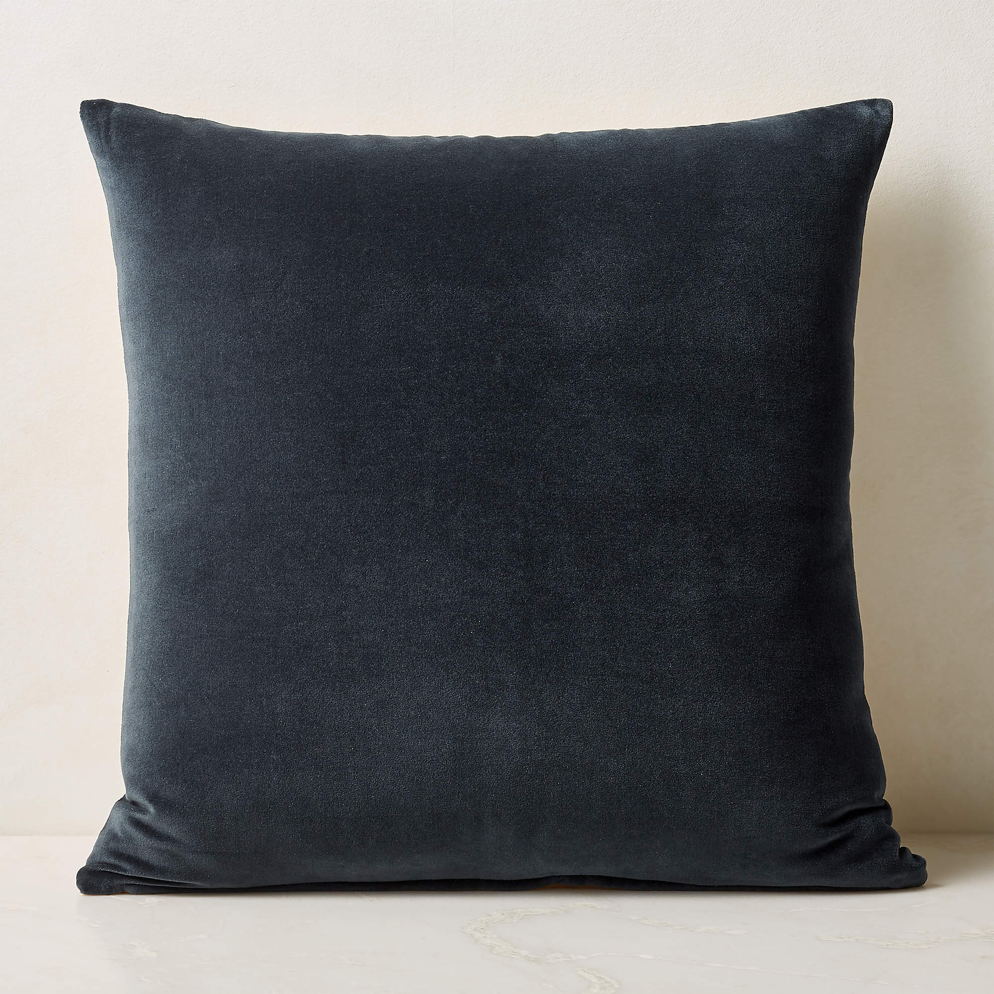 Leisure Dark Teal Velvet Throw Pillow with Feather-Down Insert 23 ...