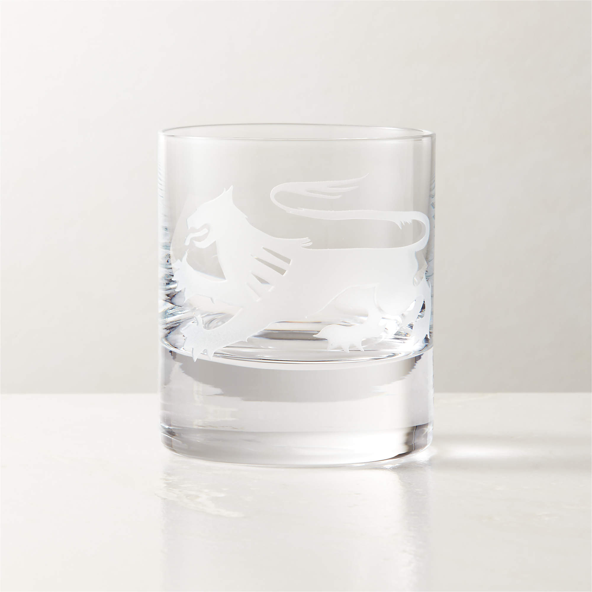 Lejon Sandblasted Double Old-Fashioned Glass by Ackerman + Reviews ...