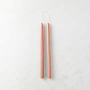 Modern Light Brown Taper Candles Set of 2 | CB2