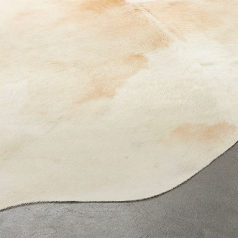Light Tan Cowhide Area Rug 4'x6' | CB2