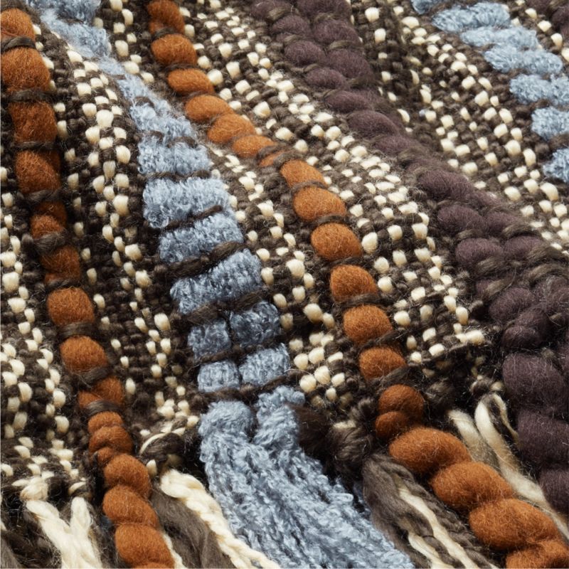 Lineage Woven Striped Throw Blanket by Kravitz Design + Reviews | CB2