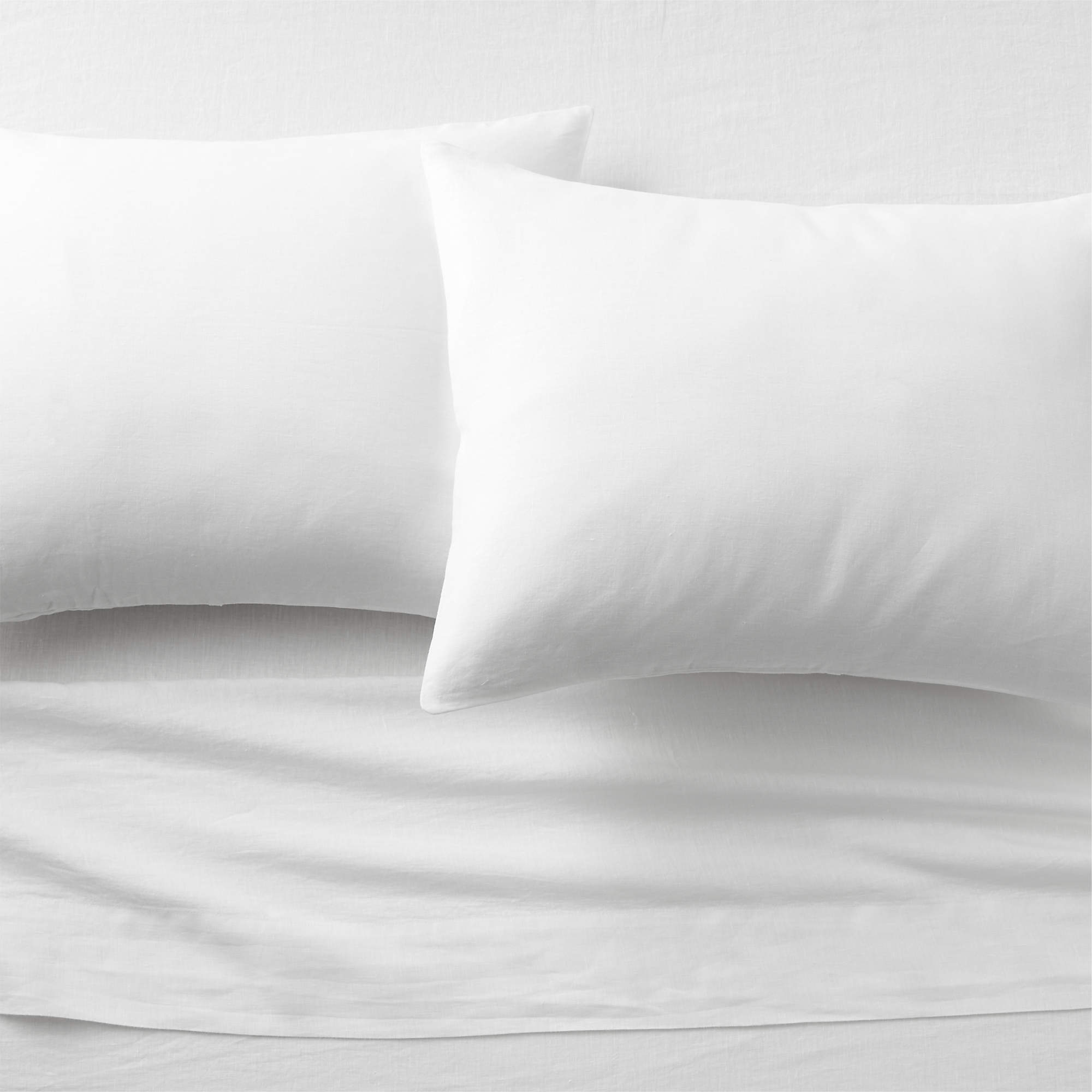 EUROPEAN FLAX-Certified Linen White Full Sheet Set + Reviews | CB2