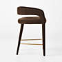Lisette Modern Brown Counter Stool + Reviews | CB2
