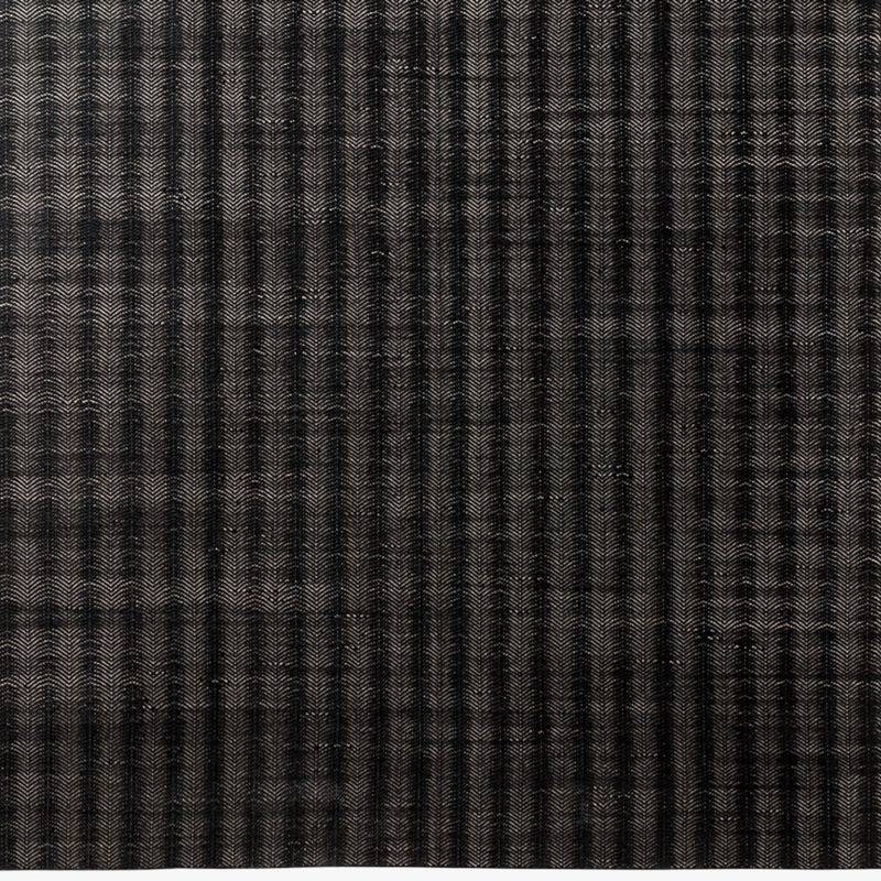 Litus Handwoven Black Herringbone and Natural Indoor/Outdoor ...
