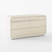 Lobos 6-Drawer White Wood Dresser + Reviews | CB2 Canada