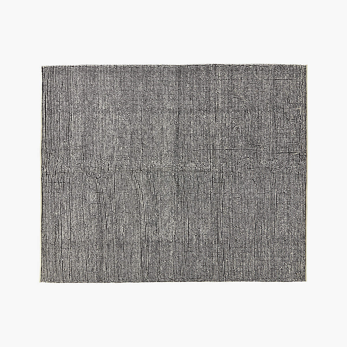 Loomis Black and White Loop Area Rug 8'x10' + Reviews | CB2