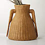 Luana Woven Natural Vase Medium + Reviews | CB2