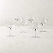 Ludlow Coupe Glasses Set of 6 | CB2