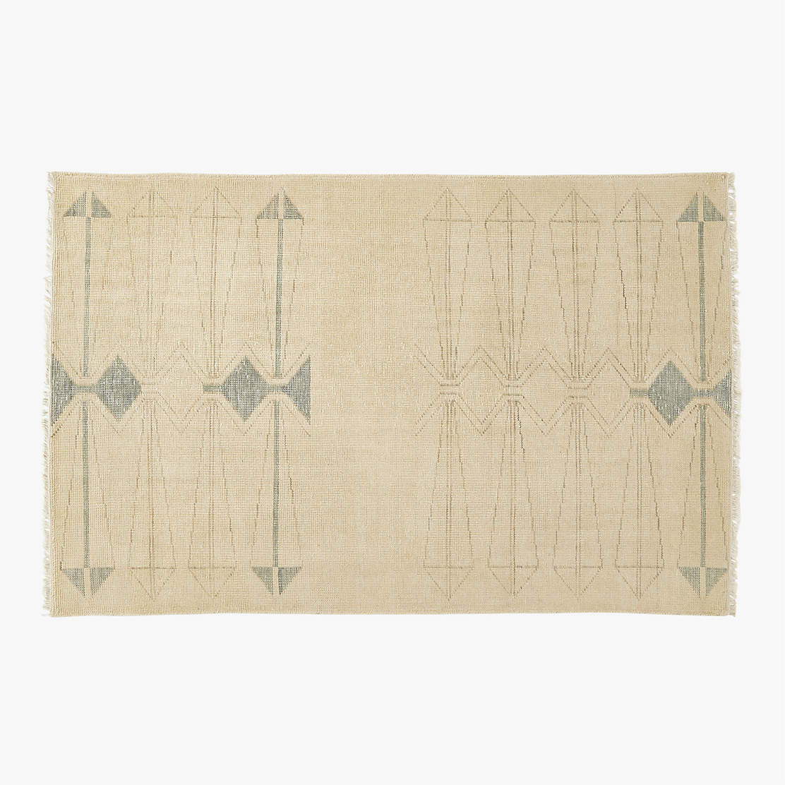 Luma Hand-Knotted Black New Zealand Wool Area Rug 5'x8' by Ackerman ...