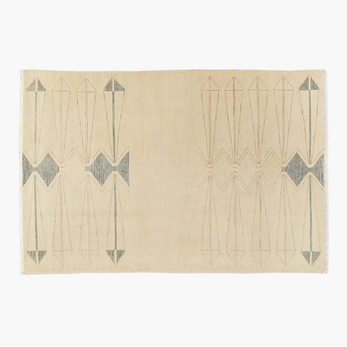 Luma Hand-Knotted Ivory New Zealand Wool Area Rug 6'x9' by Ackerman ...