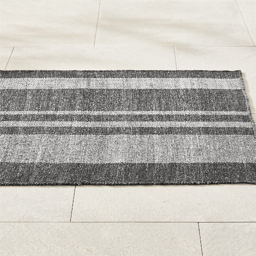 Modern Grey Runner Rugs | CB2