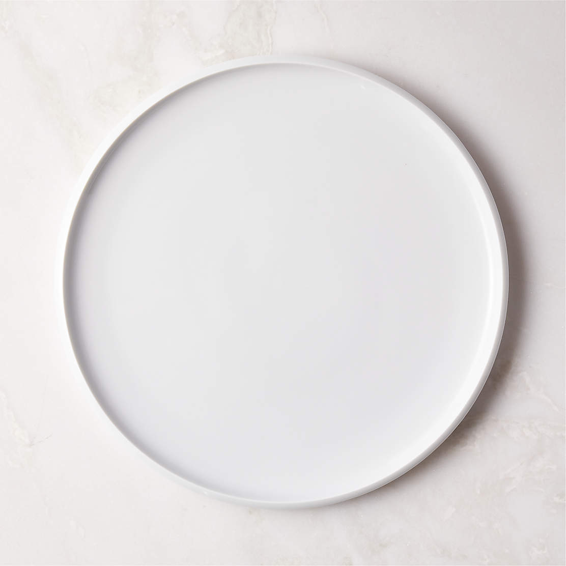 Crisp Modern Matte White Dinner Plate + Reviews | CB2 Canada