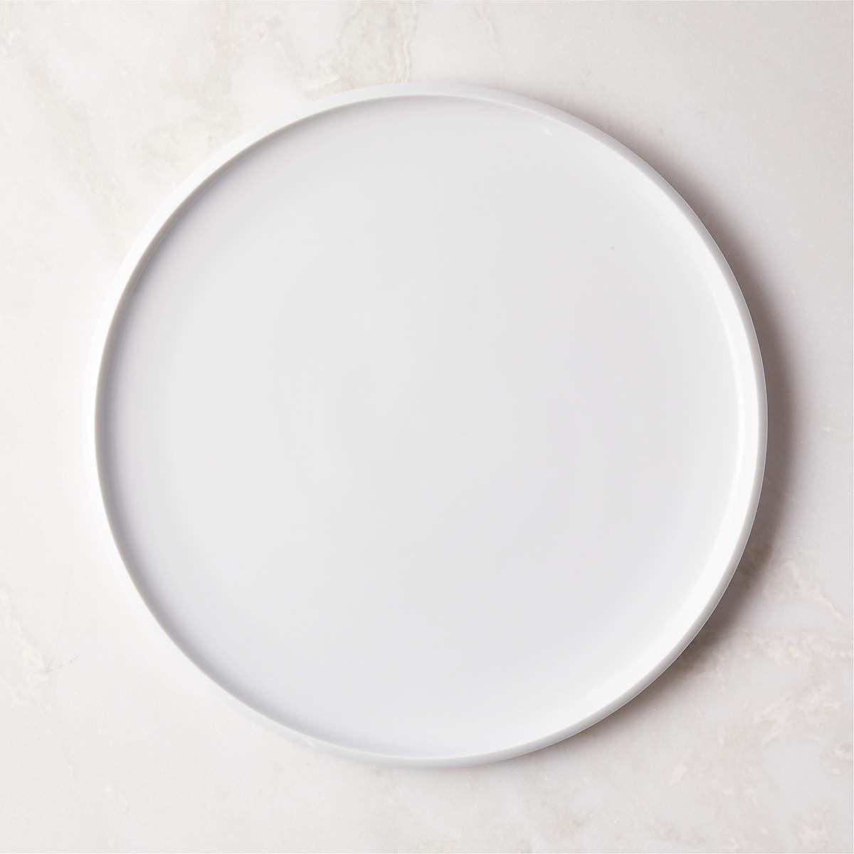 Mack Modern White Dinner Plate + Reviews | CB2 Canada