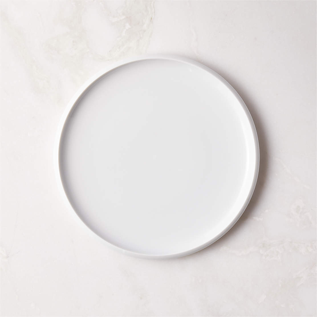 Mack Modern White Dinner Plate + Reviews | CB2