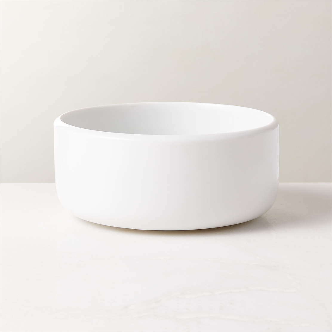 Mack Modern White Pasta Bowl + Reviews | CB2 Canada