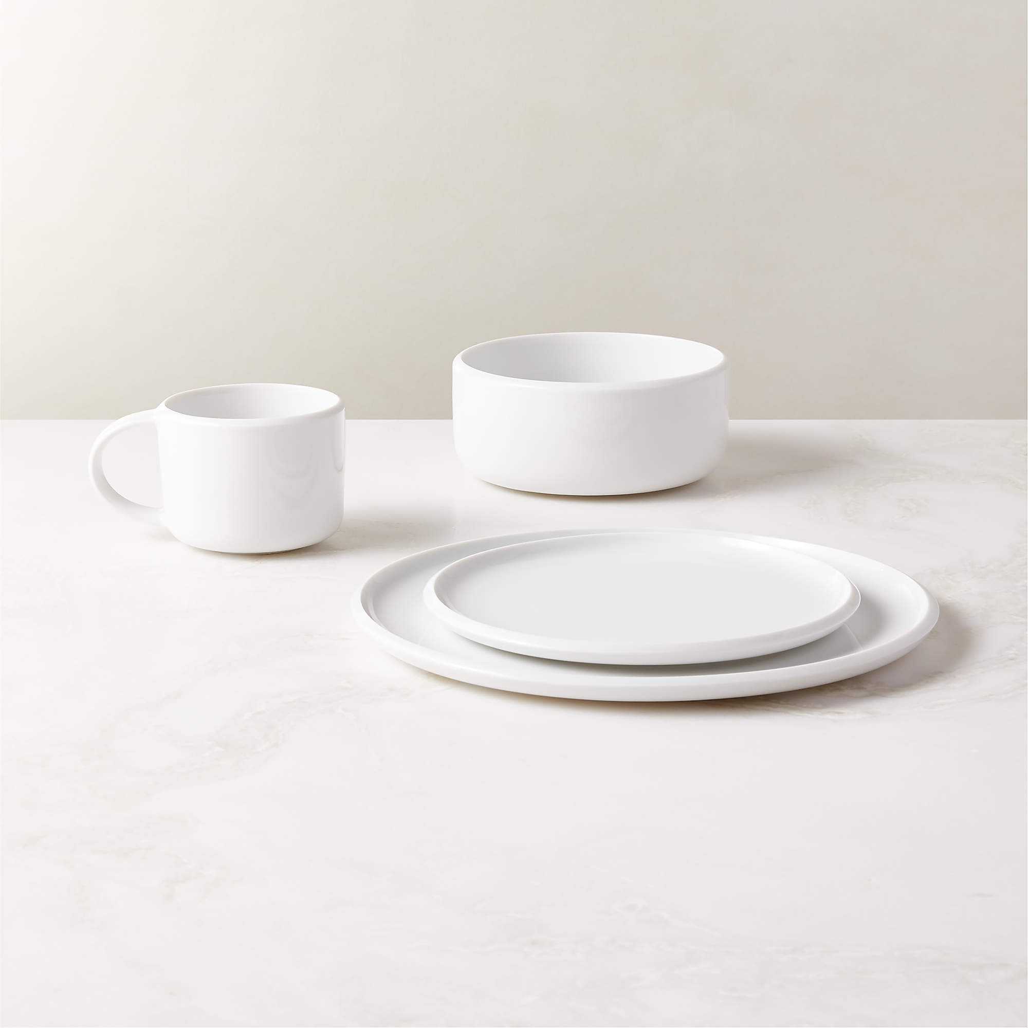 Mack Modern White Pasta Bowl + Reviews | CB2 Canada