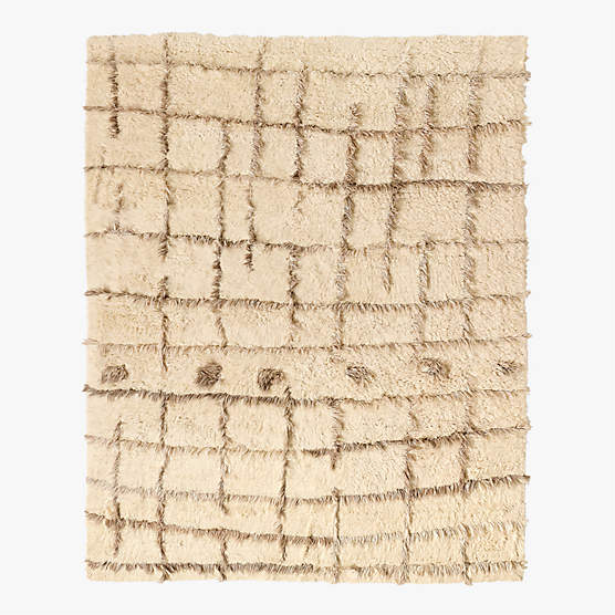 Ardito Hand-Knotted Green New Zealand Wool Area Rug 9'X12' | CB2