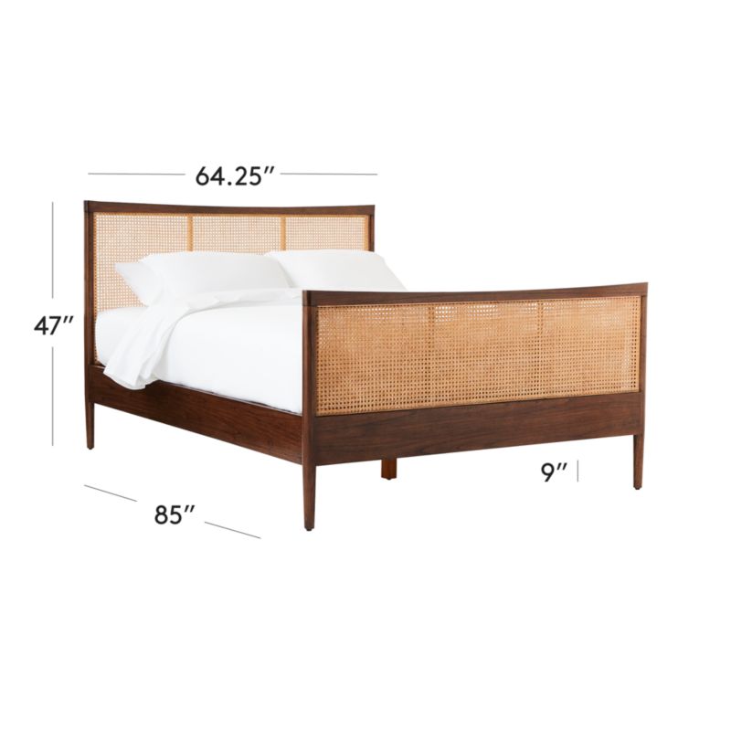 Maeve Natural Cane Queen Bed Reviews CB2