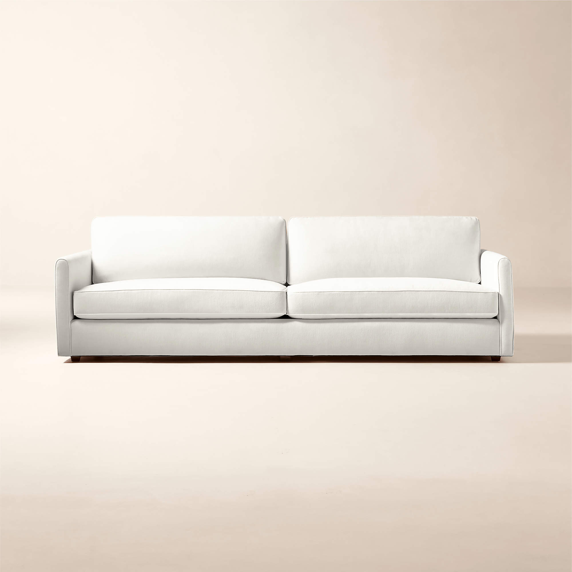 Malea White Performance Linen Sofa | CB2 Canada