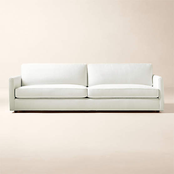 Tuffare 79.25" White Performance Fabric Sleeper Sofa + Reviews | CB2