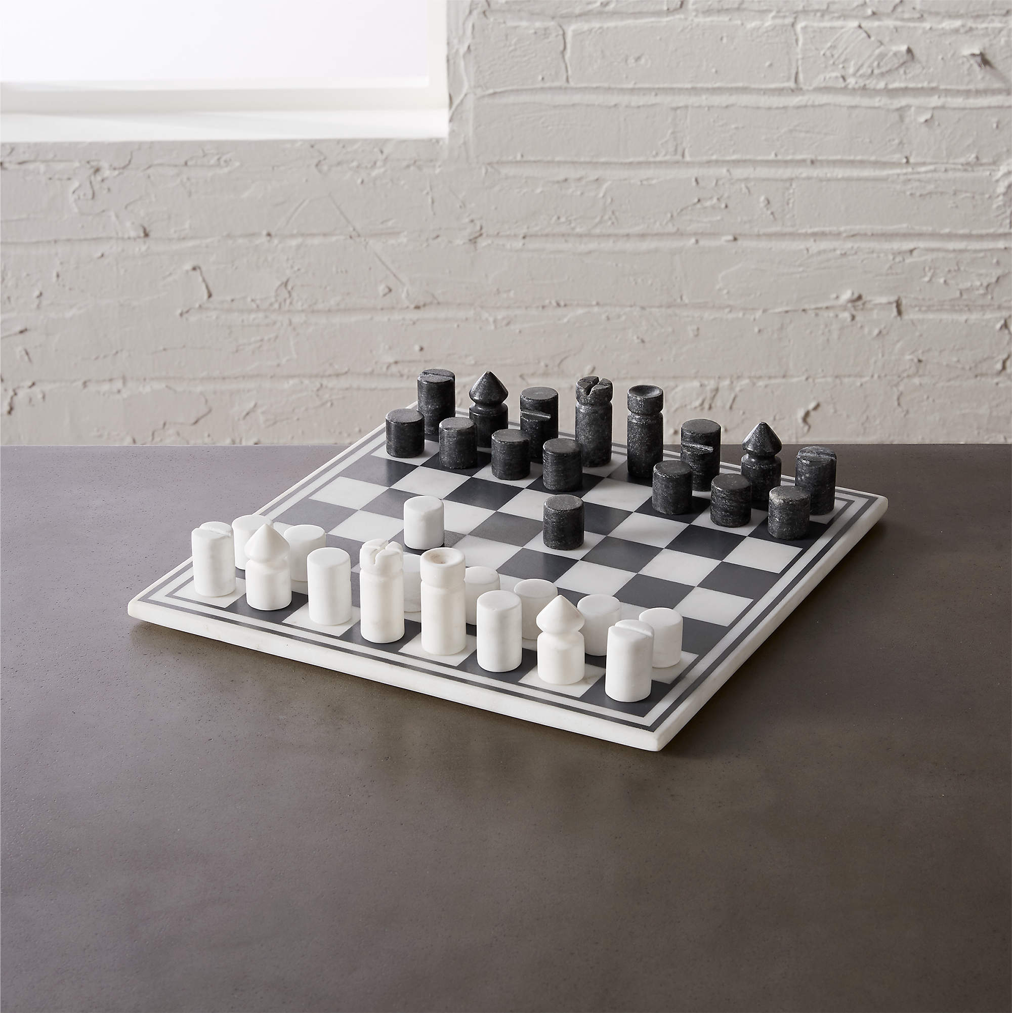 Luxury Marble Chess Game | CB2