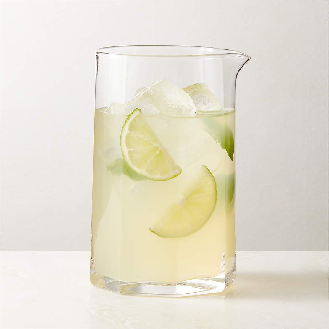 Trap Beaker Glass Pitcher + Reviews | CB2 Canada