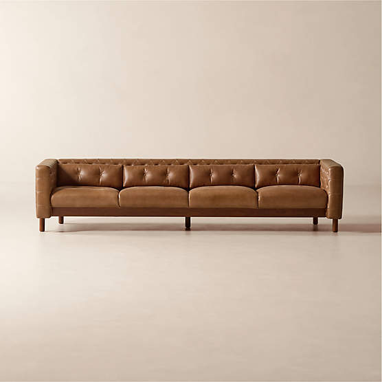Marconi 3-Seater Tufted Sofa Luca Bone by Gianfranco Frattini | CB2