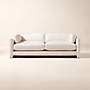 Marguerite White Performance Linen Sofa + Reviews | CB2