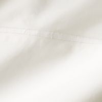 Marisal Organic Cotton Percale 400 Thread Count White and Sienna Brown ...