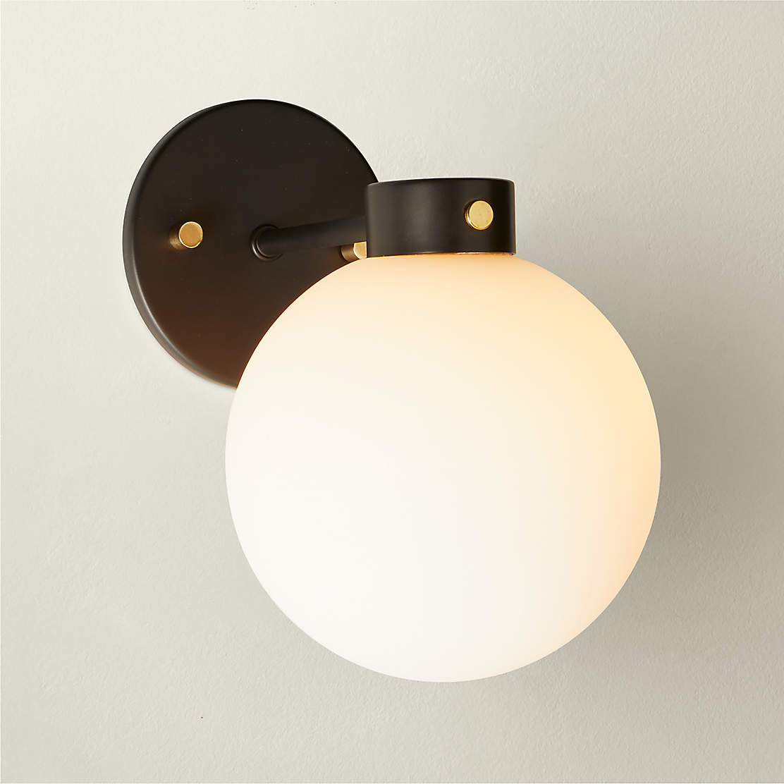 Astr Black Marble Wall Sconce + Reviews | CB2