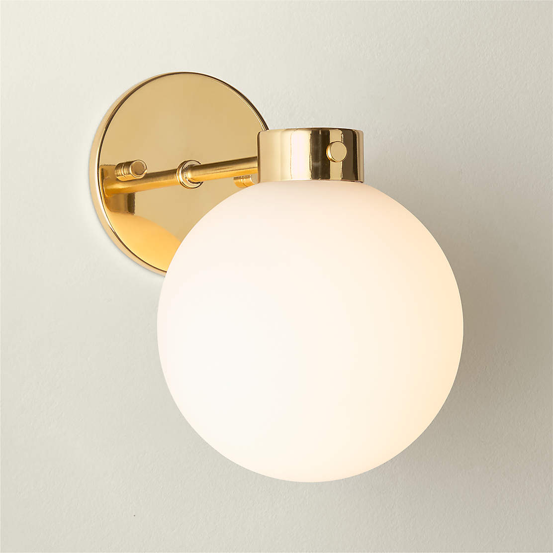 Fluted Gold Wall Sconce + Reviews | CB2 Canada