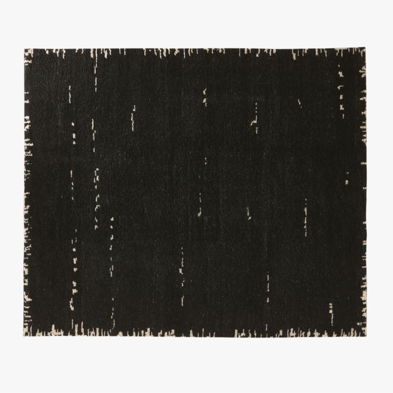 Marrin Modern Black Wool Area Rug 8'x10' + Reviews | CB2 Canada