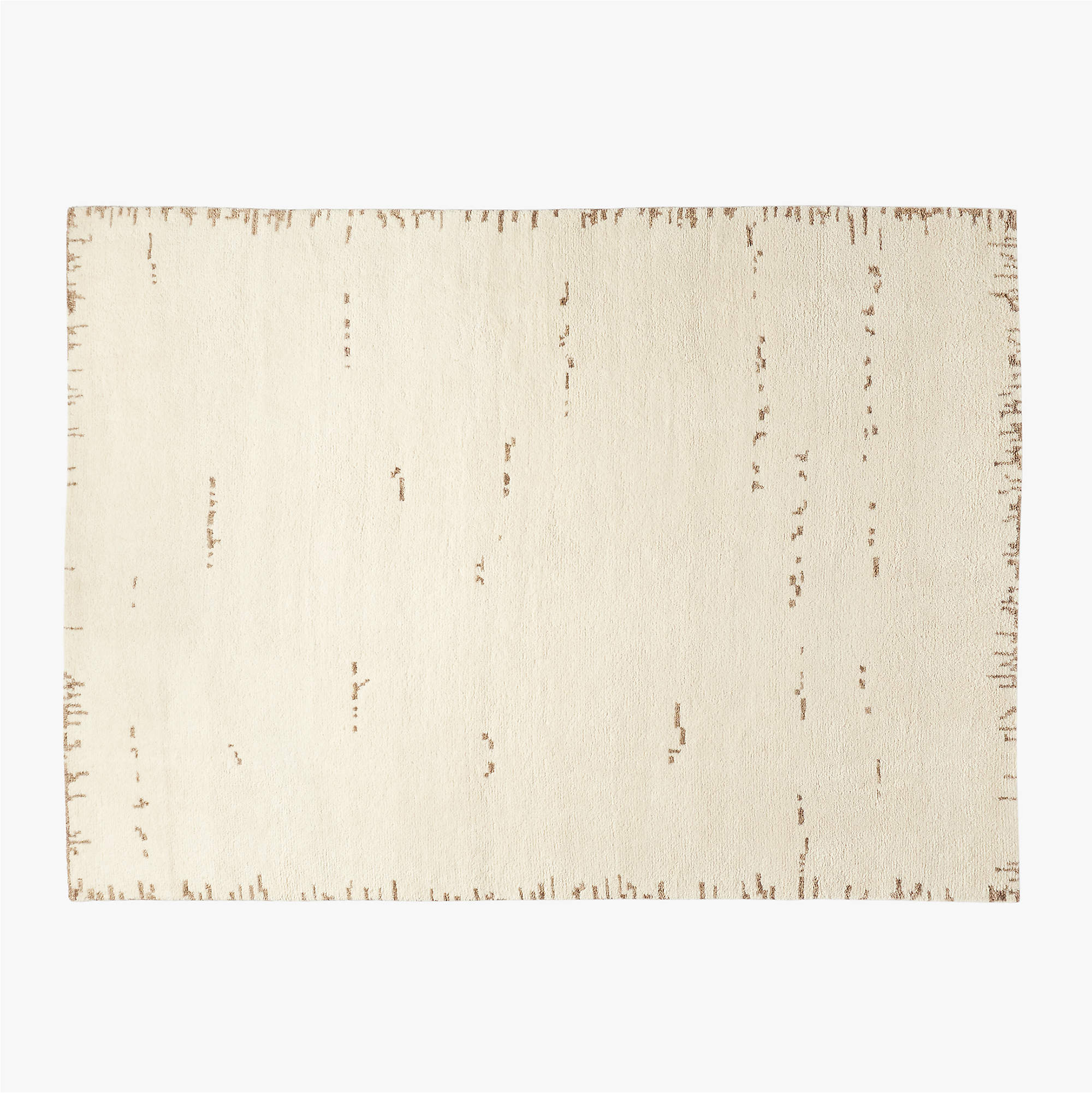 Marrin Modern White Wool Area Rug 10'x14' + Reviews | CB2