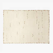 Marrin Modern White Wool Area Rug 10'x14' + Reviews | CB2