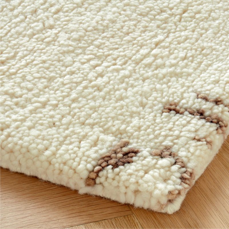 Marrin Modern White Wool Area Rug 10 x14 Reviews CB2