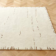 Marrin Modern White Wool Area Rug 10'x14' + Reviews | CB2