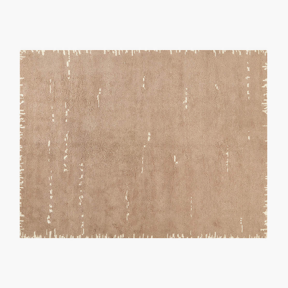 Marrin Modern White Wool Area Rug 10'x14' + Reviews | CB2