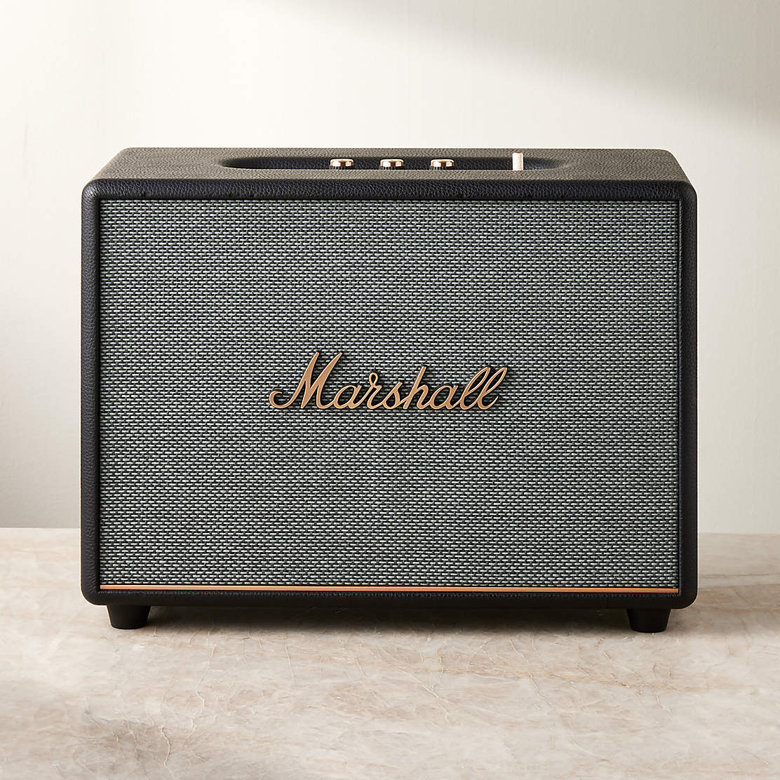 Marshall Stanmore III Black Vintage Bluetooth Speaker + Reviews | CB2