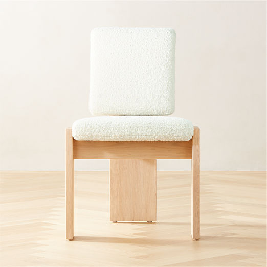 Modern Boucle Dining Chairs | CB2