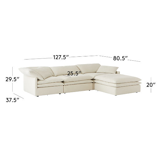 modern linen sofas | CB2