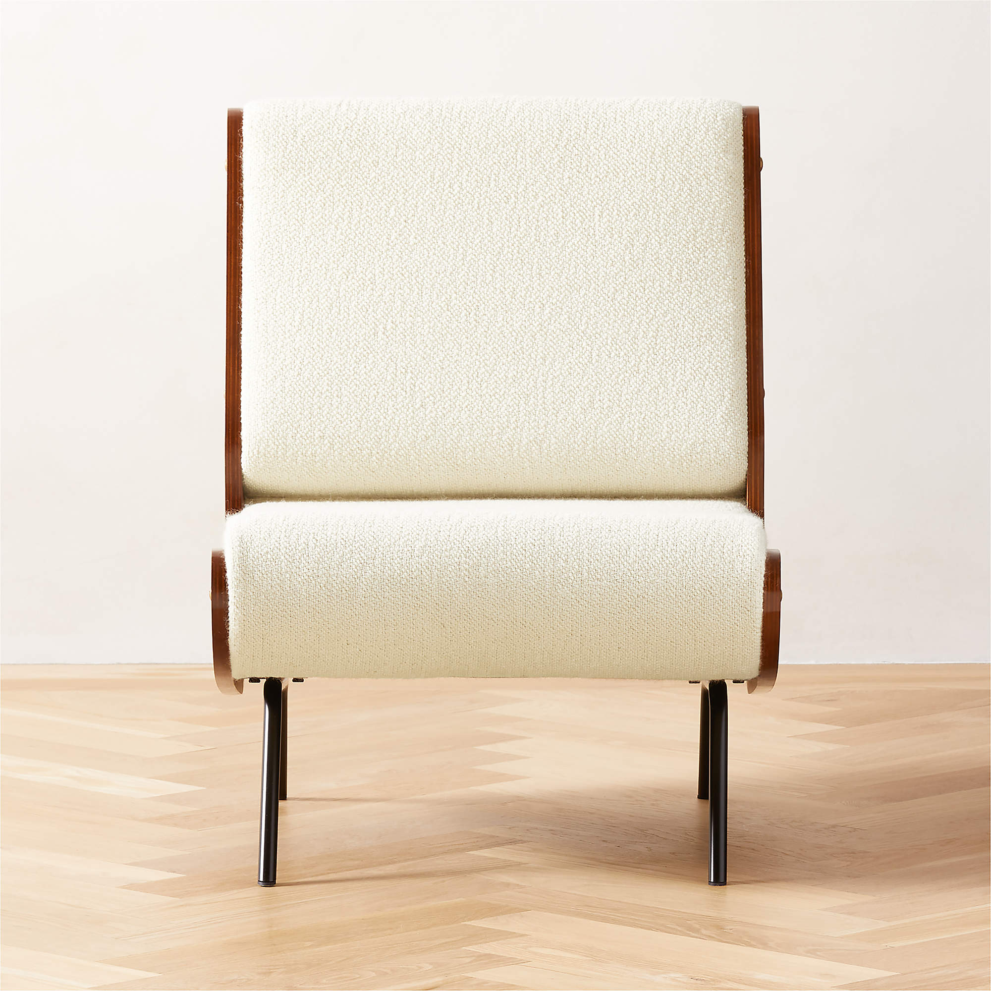 Meda Ivory Wool Armless Lounge Chair by Gianfranco Frattini + Reviews ...