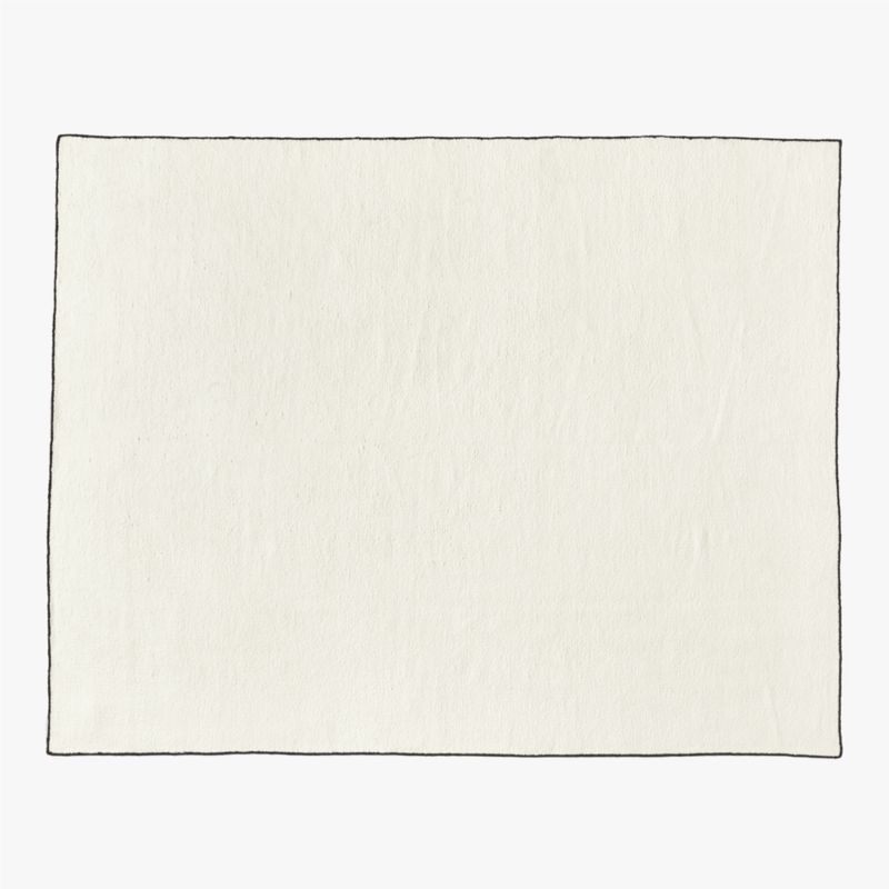 Meire Handwoven Ivory New Zealand Wool Area Rug 8'x10' | CB2