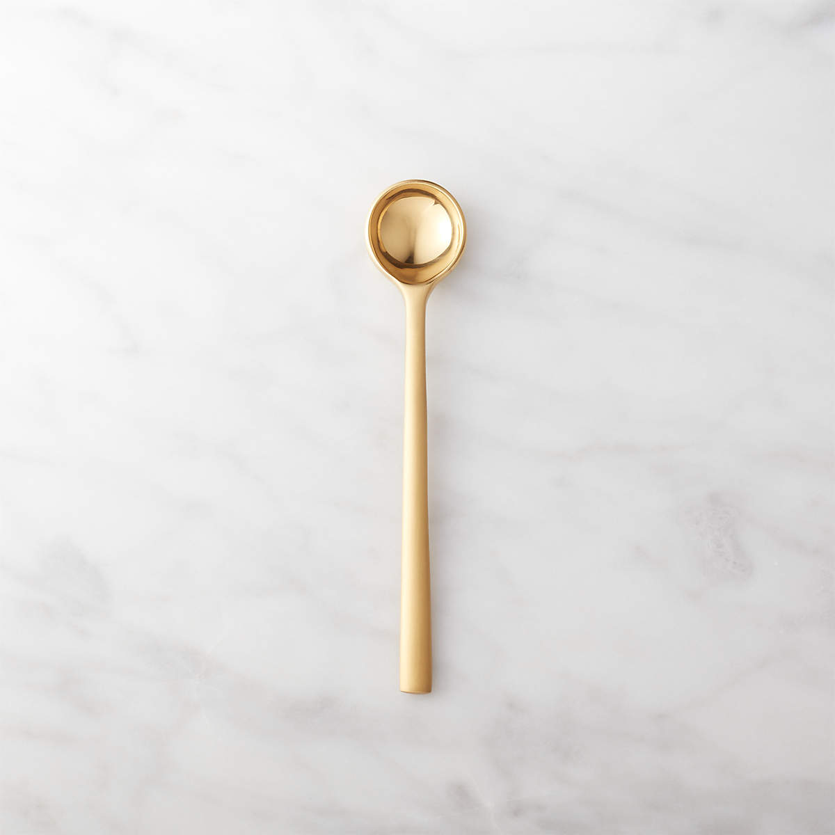 Mini Gold Stainless Steel Spoon + Reviews | CB2