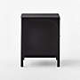 Miri 2-Drawer Black Cane Nightstand | CB2 Canada
