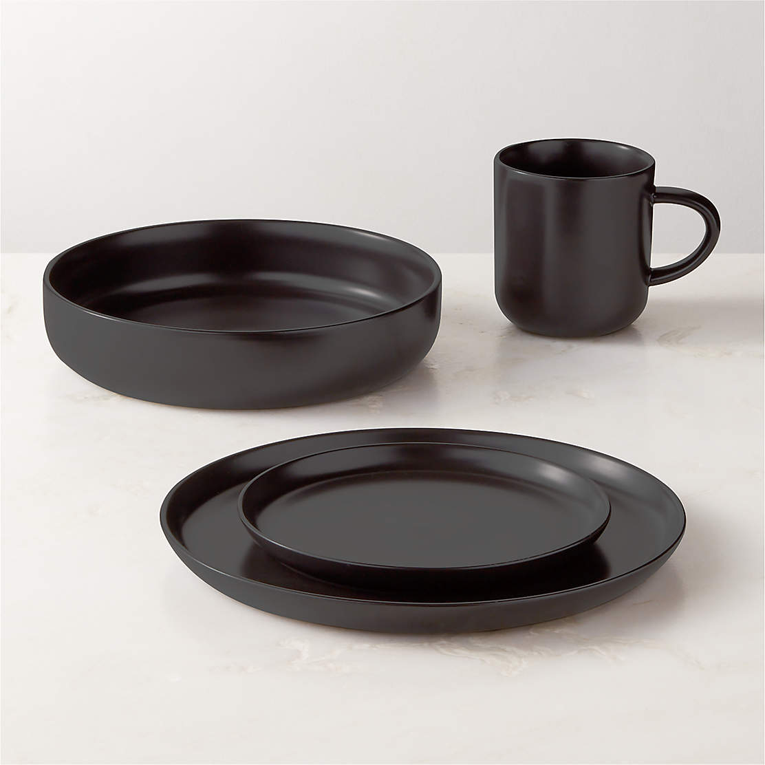 Hyacinth Black Dinnerware Set | CB2