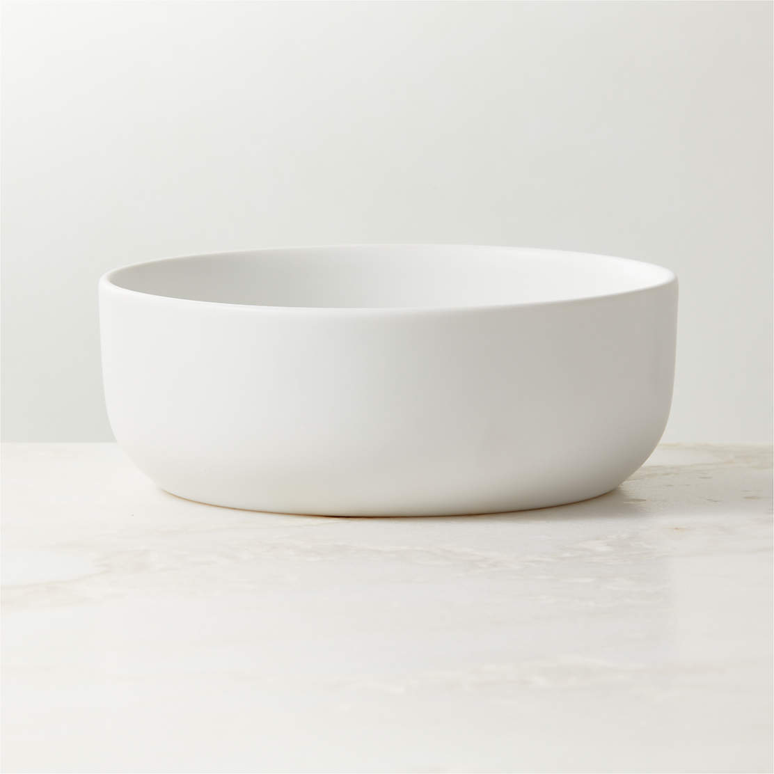 Mori Matte White Serving Bowl | CB2