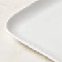 Mori Rectangular Matte White Serving Platter Large | CB2