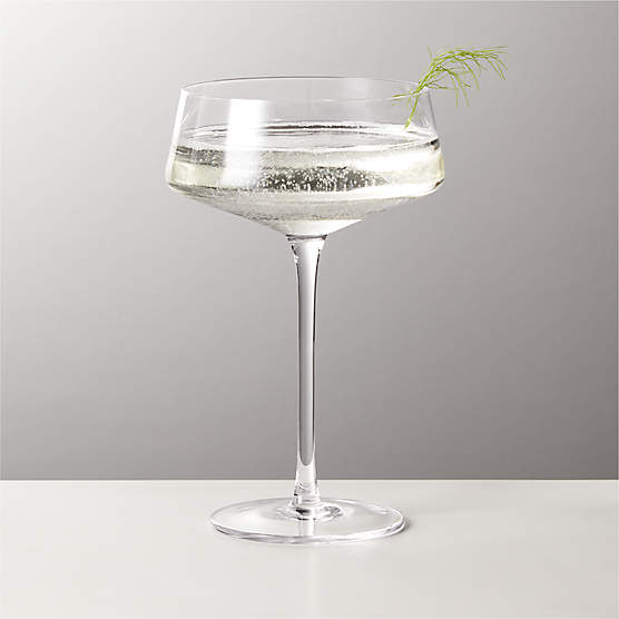 Olivia Clear Coupe Glass | CB2