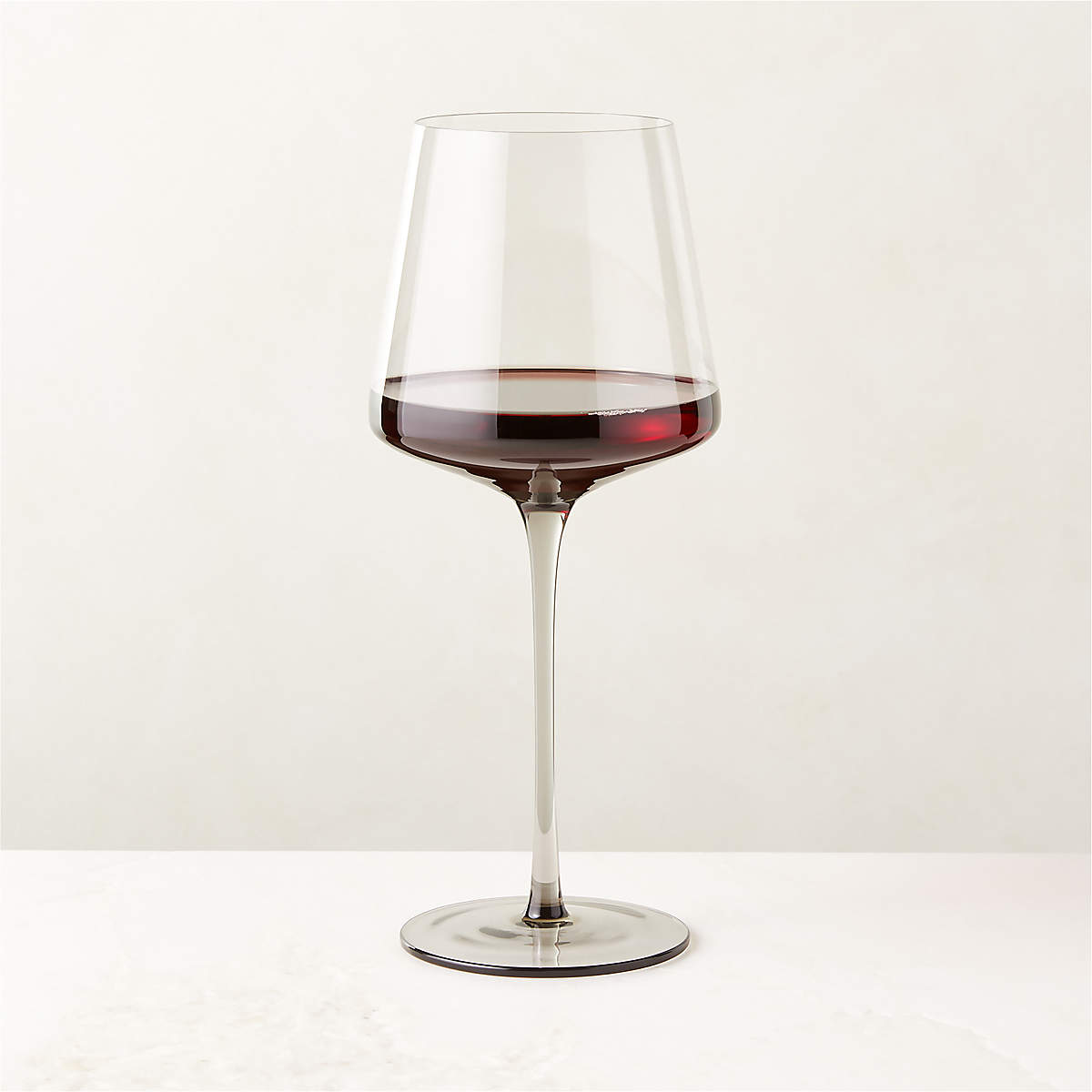 Muse Modern Smoked Red Wine Glass + Reviews | CB2