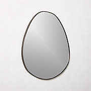 Navone Blackened Brass Wall Mirror 24''x20'' + Reviews | CB2 Canada